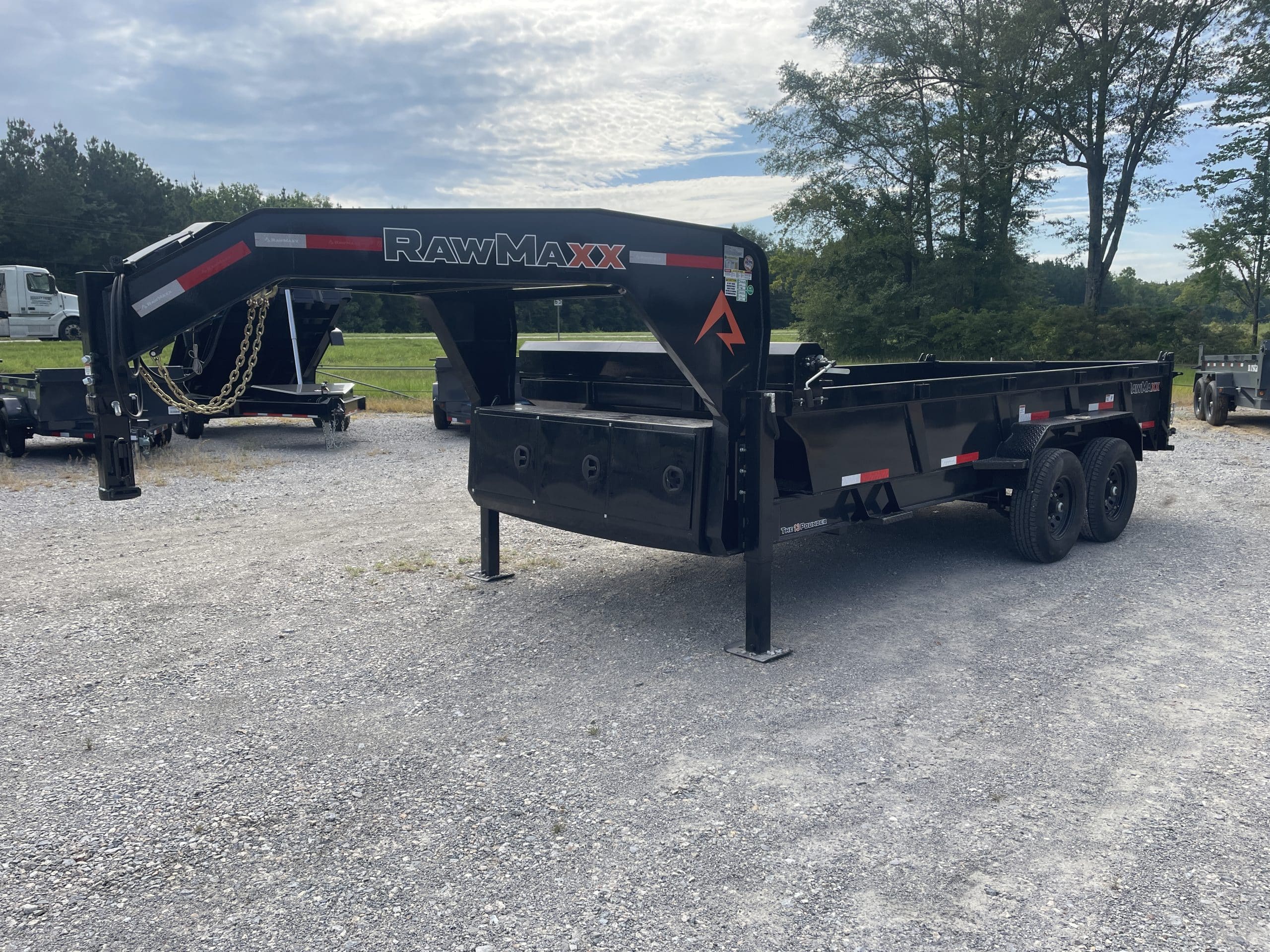 2025 Raw Maxx LPX 16'x83" 14k Hyd Jacks Gooseneck Dump Trailer ...