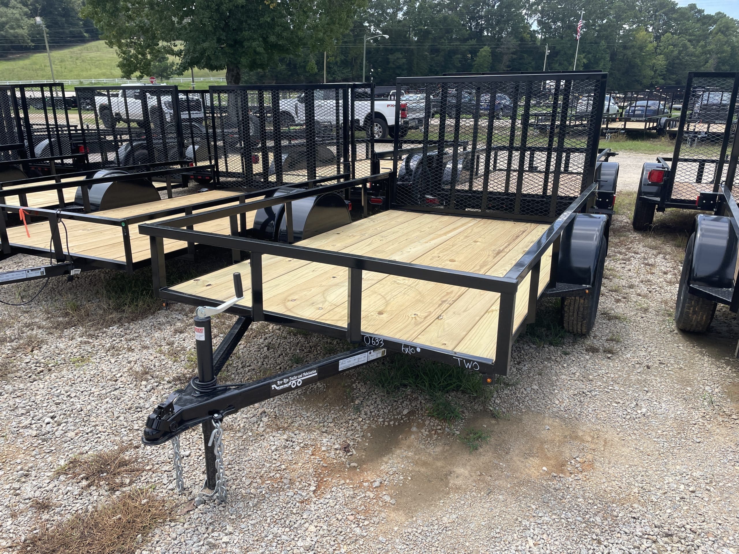 2025 Bye Rite 6'x10' 3k Tube Rail Utility Trailer - Trailer World